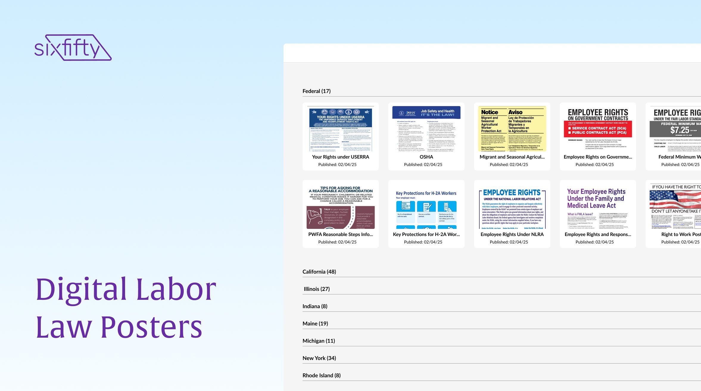 Digital Labor Law Posters | SixFifty